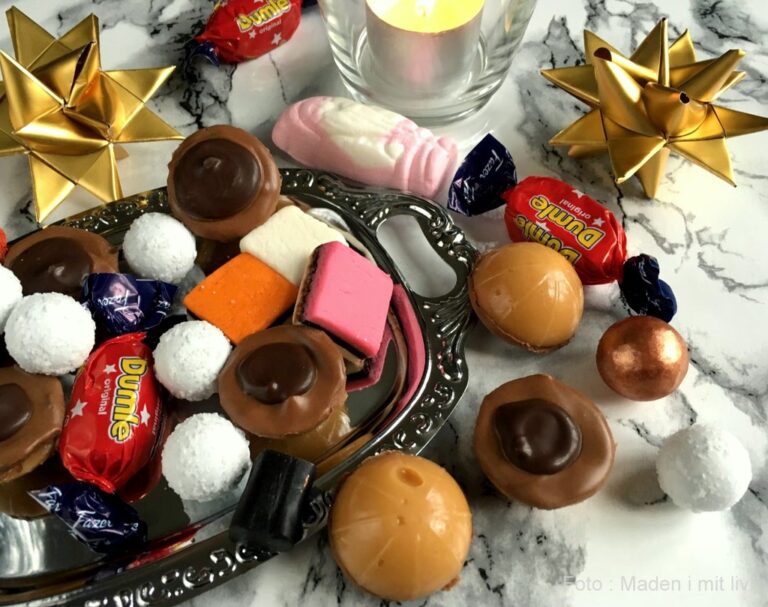 Toffifee - bedste opskrift på hjemmelavede toffifee - madenimitliv.dk